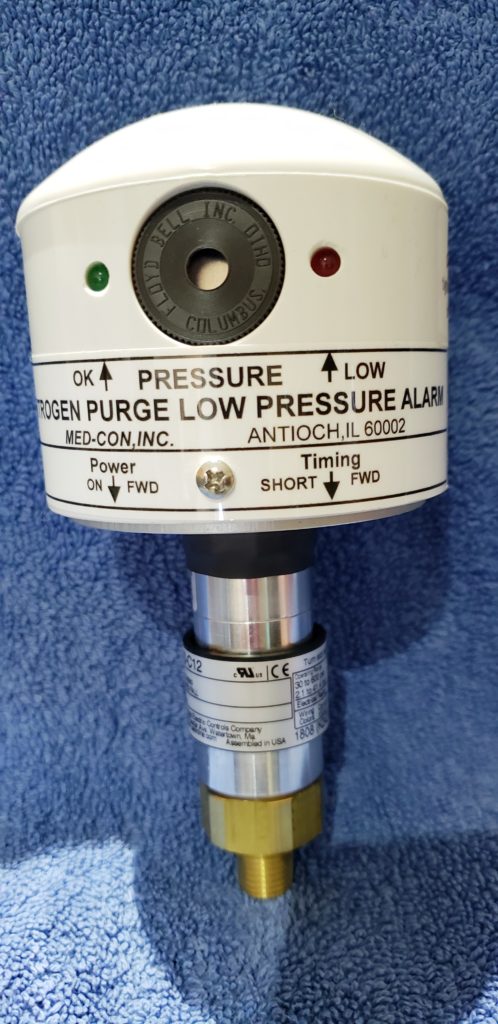 Low Pressure Nitrogen Purge Alarm A333-N2 - Med Con